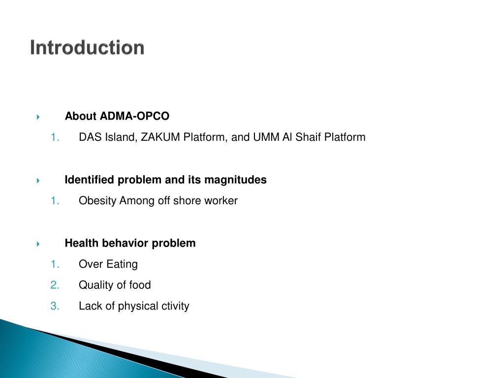 PPT - Investments In Health / Workplace Wellness Program: Obesity ...