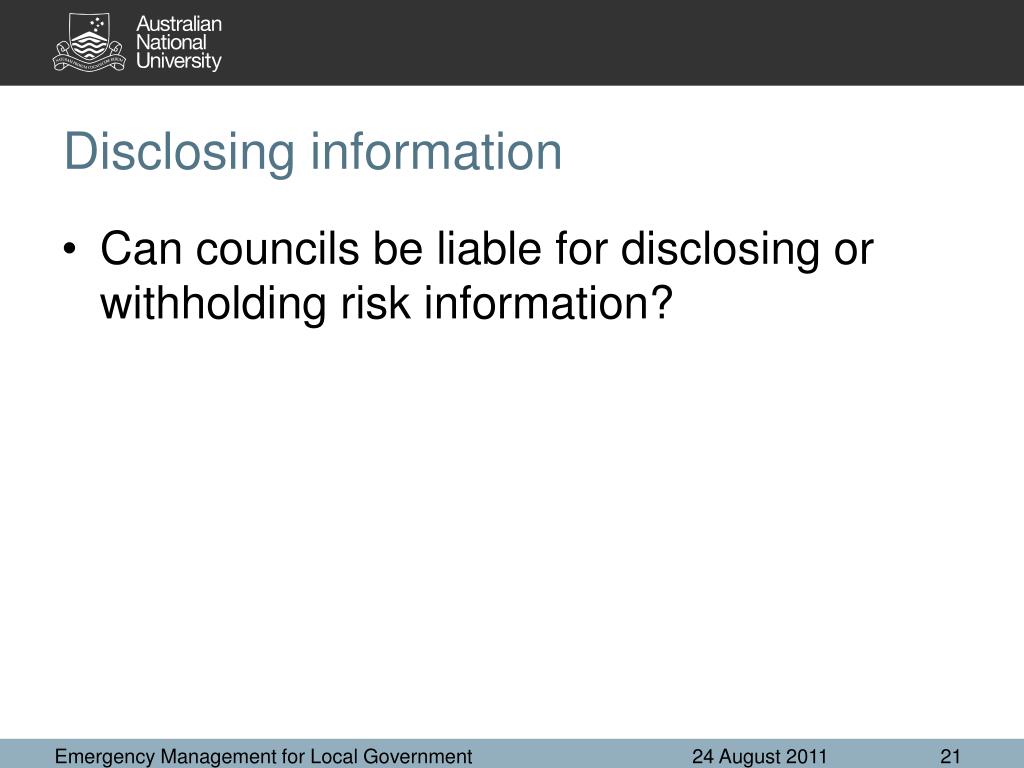 PPT - Emergency Management for Local Government - Legal Issues ...