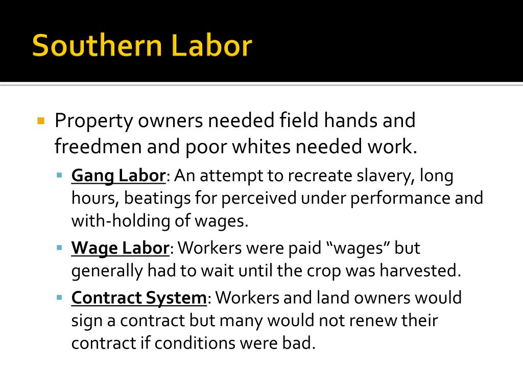 PPT - Reconstruction of Georgia and the South 1863-1877 PowerPoint ...