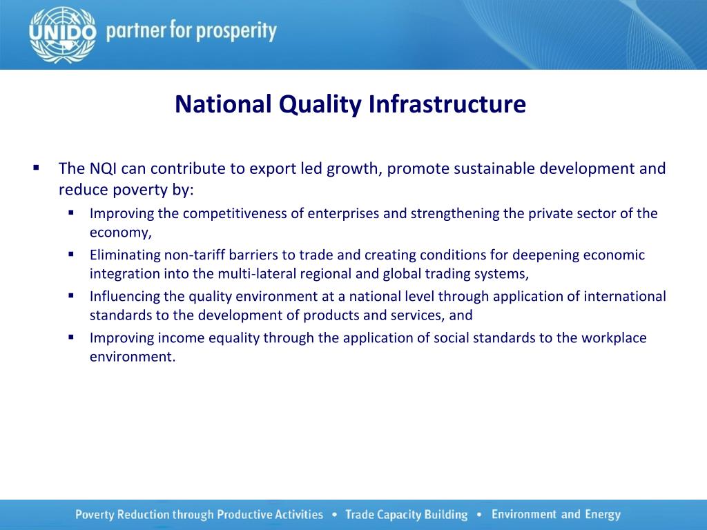 PPT - KEY UNIDO TECHNICAL ASSISTANCE FOCUS: Overcoming Technical ...
