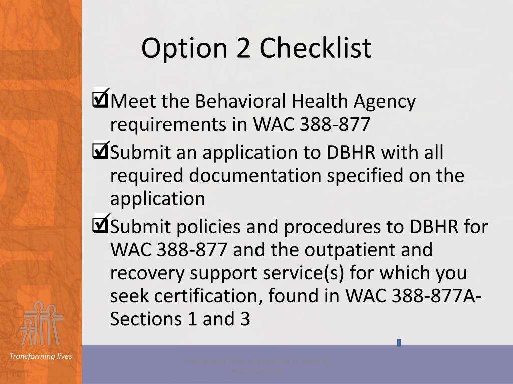 PPT - State of Washington Department of Social and Health Services ...