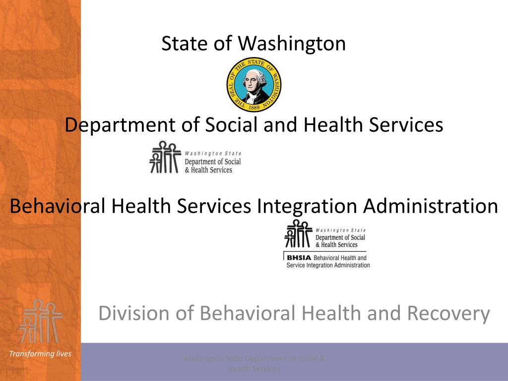 PPT - State of Washington Department of Social and Health Services ...