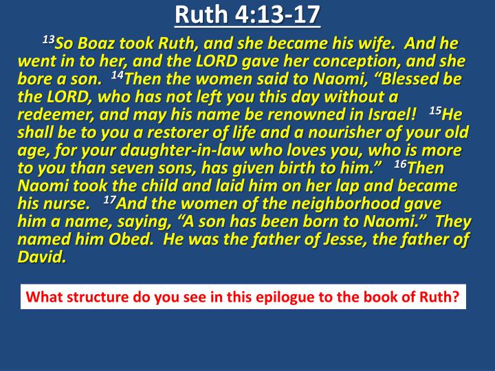 PPT - The Romance of Redemption Ruth 4:1-12 PowerPoint Presentation ...
