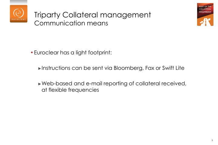 PPT - Triparty for corporates Break-out session Euroclear Collateral ...