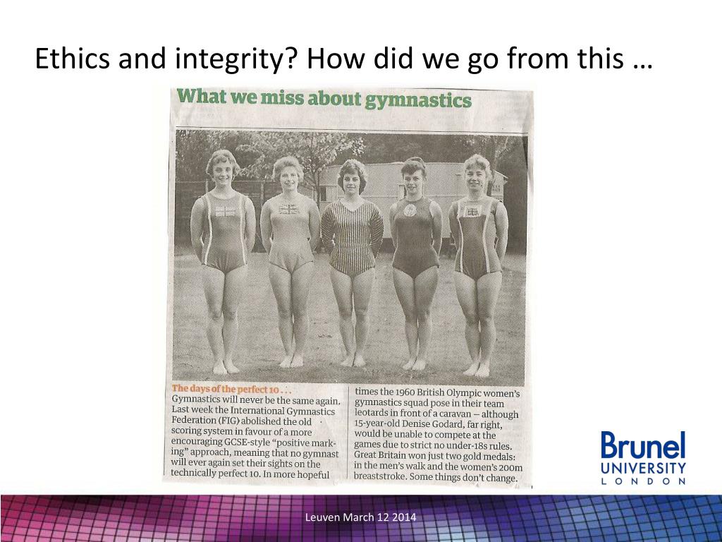 PPT - Physical, psychological and sexual integrity of young elite ...