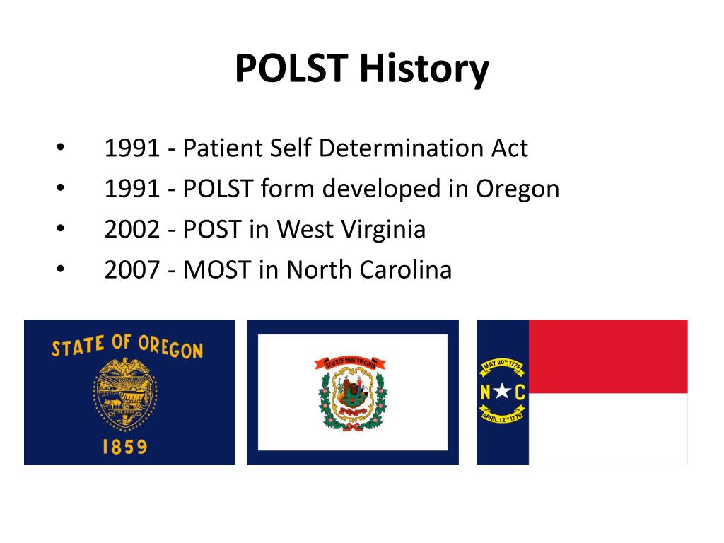 PPT - The NC MOST Form: What’s in it for LTC facilities, patients ...
