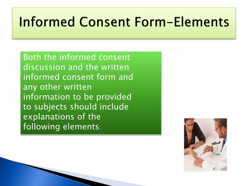 PPT - Protection of Human Subjects Informed Consent Form (ICF ...