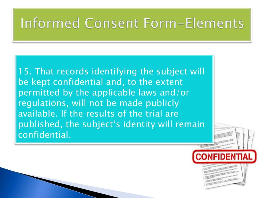 PPT - Protection of Human Subjects Informed Consent Form (ICF ...