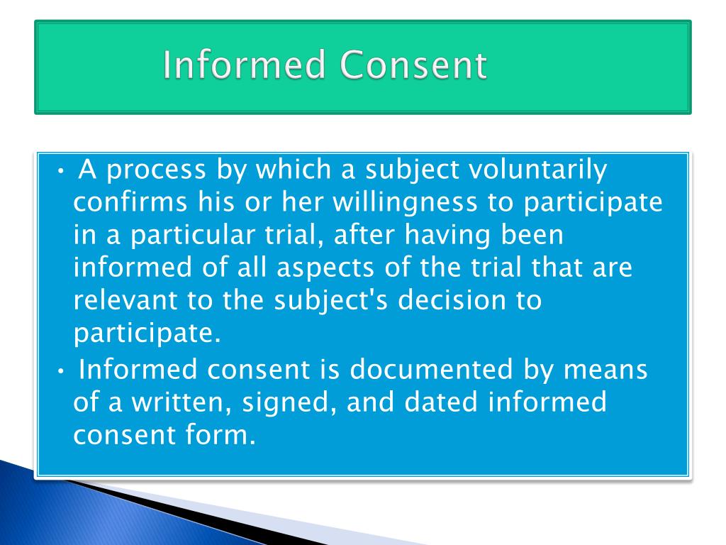 PPT - Protection of Human Subjects Informed Consent Form (ICF ...