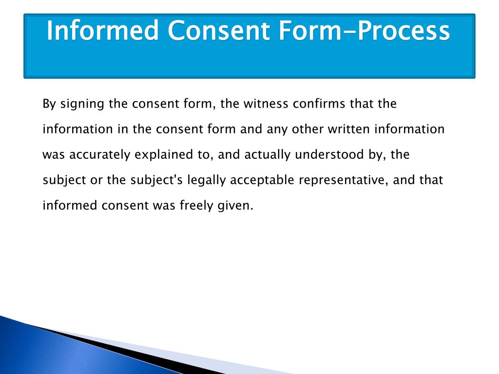 PPT - Protection of Human Subjects Informed Consent Form (ICF ...