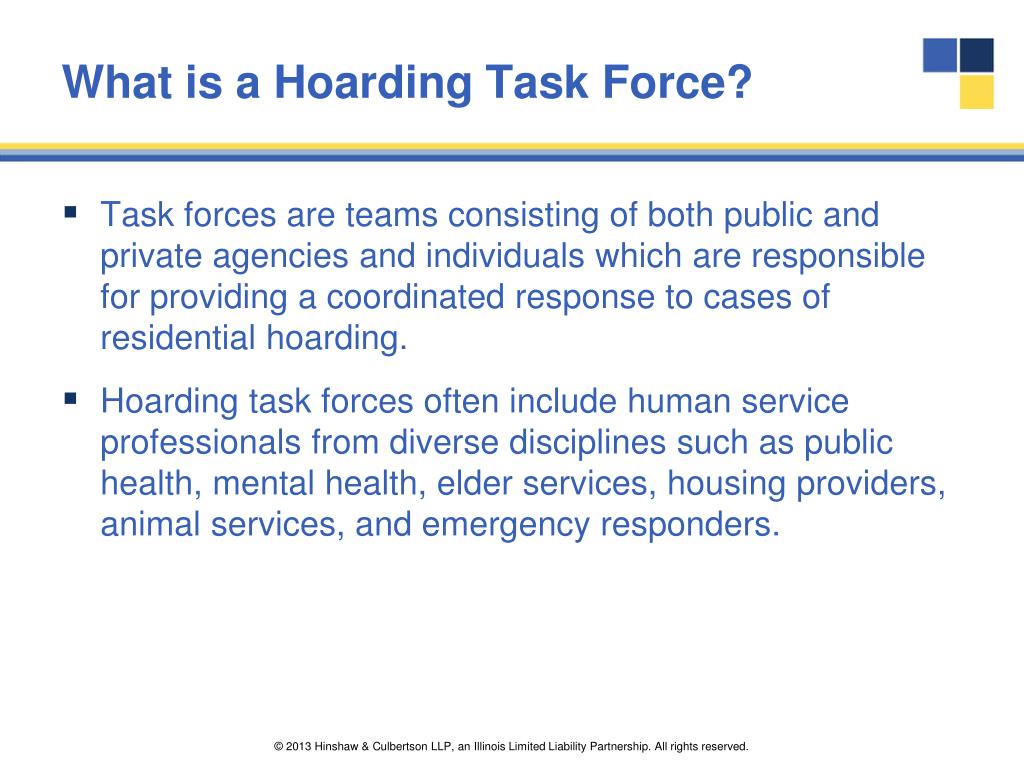 PPT - "Hoarding" A Legal Analysis Presented by: Richard S. Porter ...