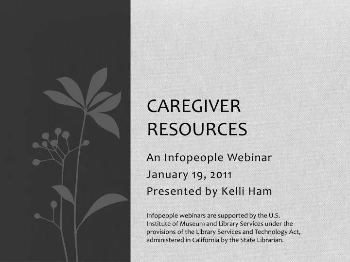 Ppt Caregiver Resources Powerpoint Presentation Free Download Id