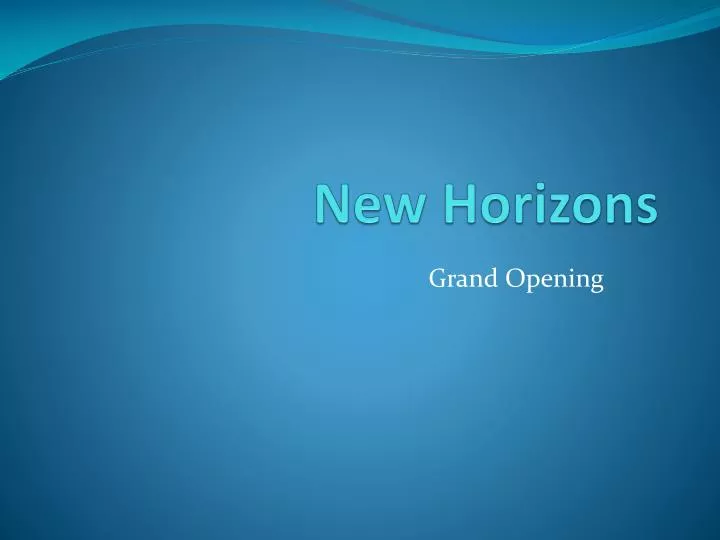 PPT - New Horizons PowerPoint Presentation, free download - ID:1558354