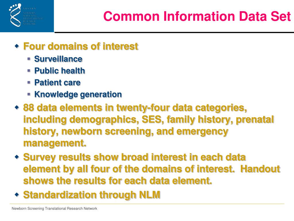 PPT - Newborn Screening Translational Research Network (NBSTRN ... PPT - Newborn Screening Translational Research Network (NBSTRN ...