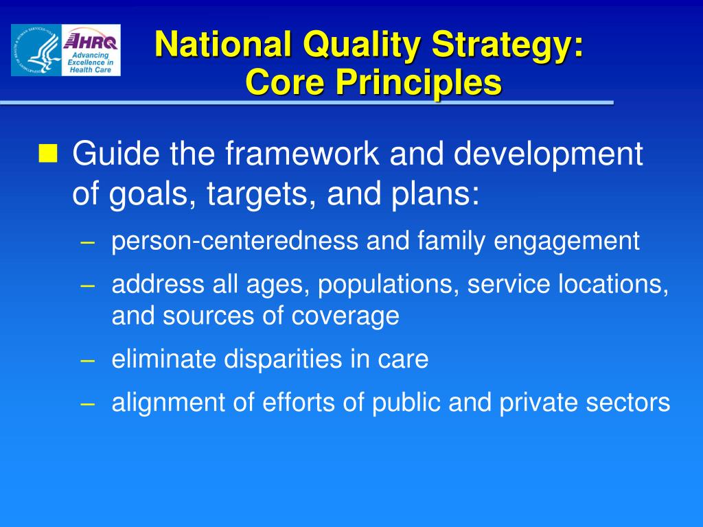 PPT - National Health Care Quality Strategy and Plan PowerPoint ...