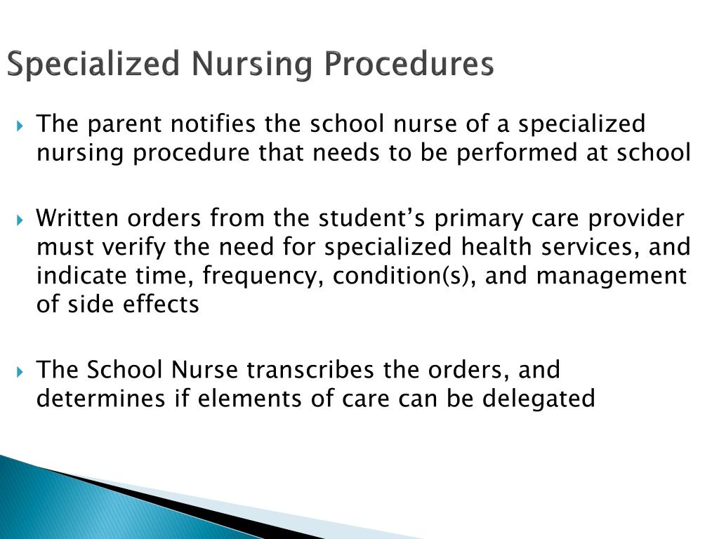 PPT - Delegation of Care & Specialized Health Services for Health ...