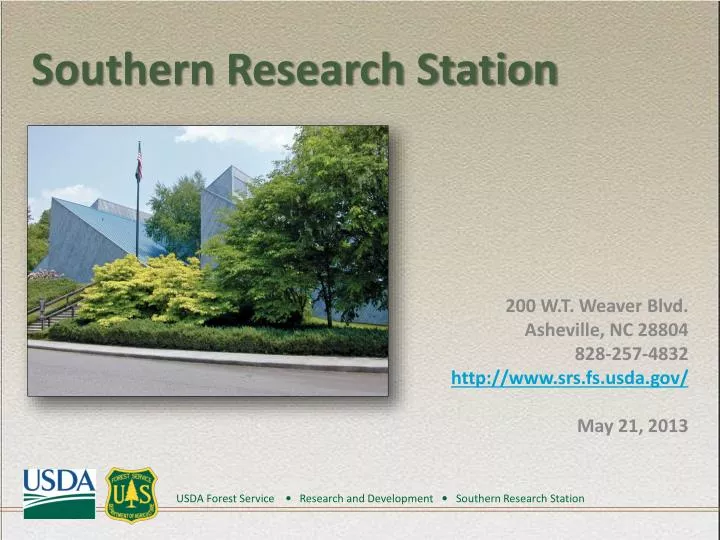 PPT - Southern Research Station PowerPoint Presentation, free download ...