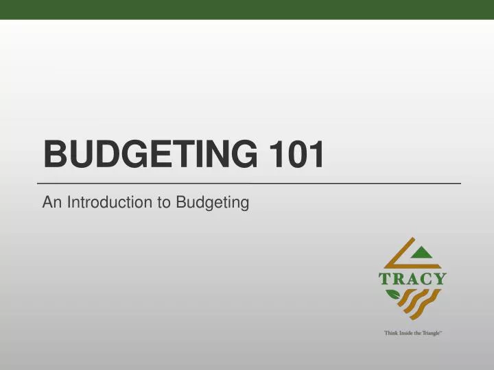 PPT - BUDGETing 101 PowerPoint Presentation, free download - ID:1559680