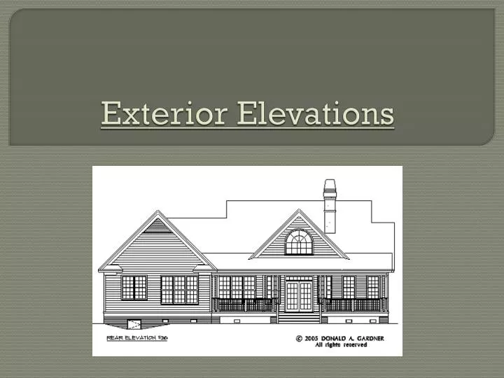 PPT - Exterior Elevations PowerPoint Presentation, free download - ID ...