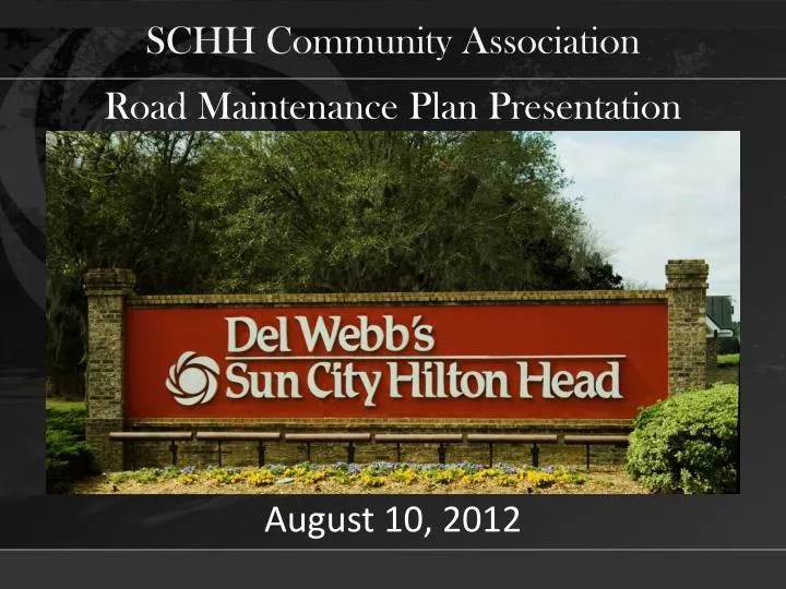 PPT - Road Maintenance Plan Presentation PowerPoint Presentation, free ...