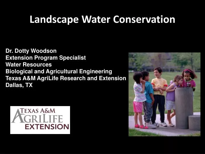 PPT - Landscape Water Conservation PowerPoint Presentation, free ...