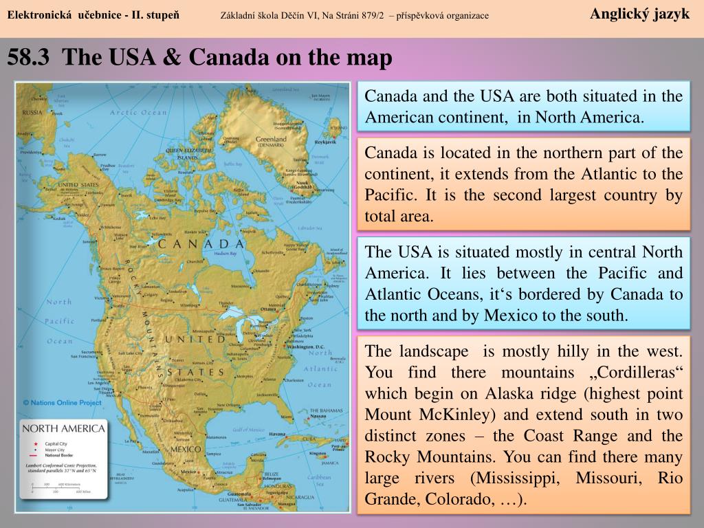PPT - t he United States of America & Canada PowerPoint Presentation ...