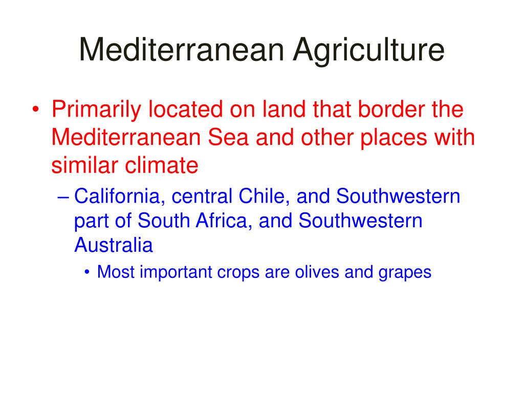 PPT - Commercial Agriculture Regions and Fishing PowerPoint ...