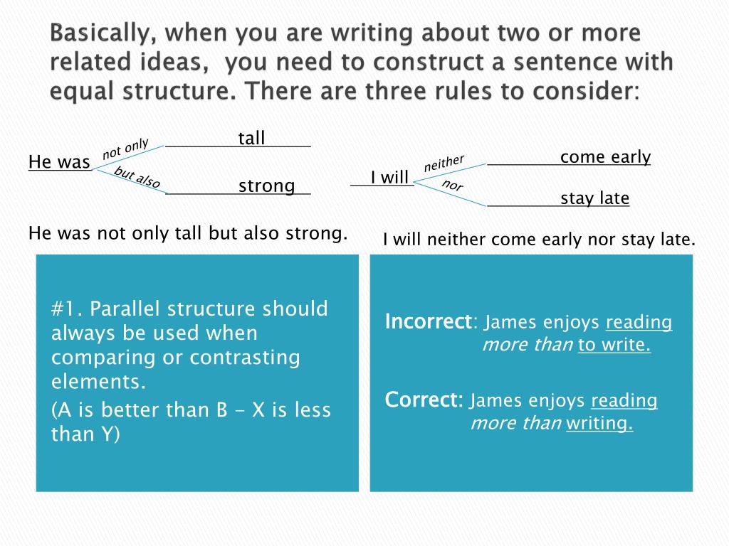PPT Parallel Structure PowerPoint Presentation Free Download ID