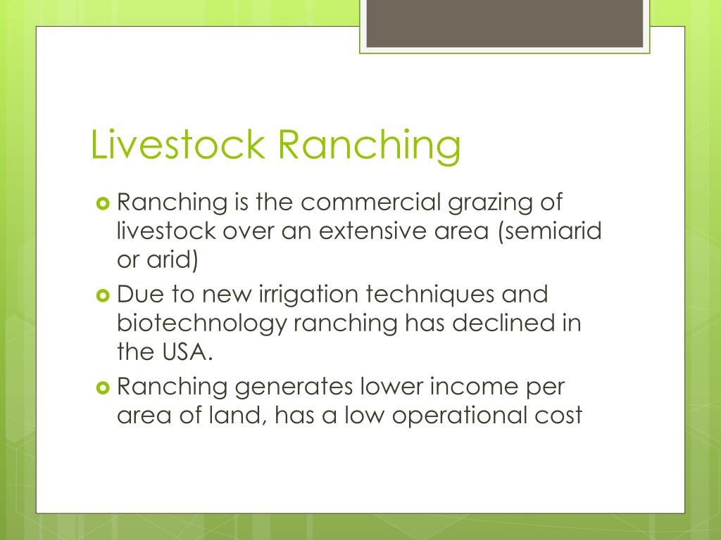 PPT - Agricultural and Rural Land Use PowerPoint Presentation, free ...