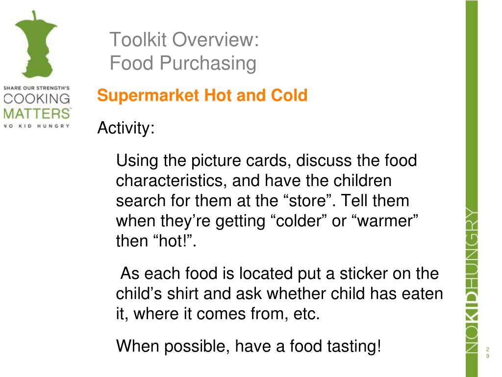 PPT - Share Our Strength’s Cooking Matters TM Exploring Food Together ...