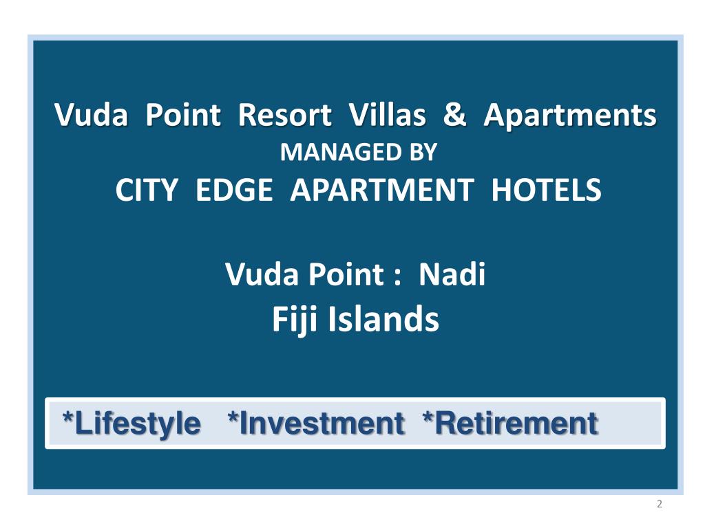 PPT - Vuda Point Resort Villas & Apartments MANAGED BY CITY EDGE ...