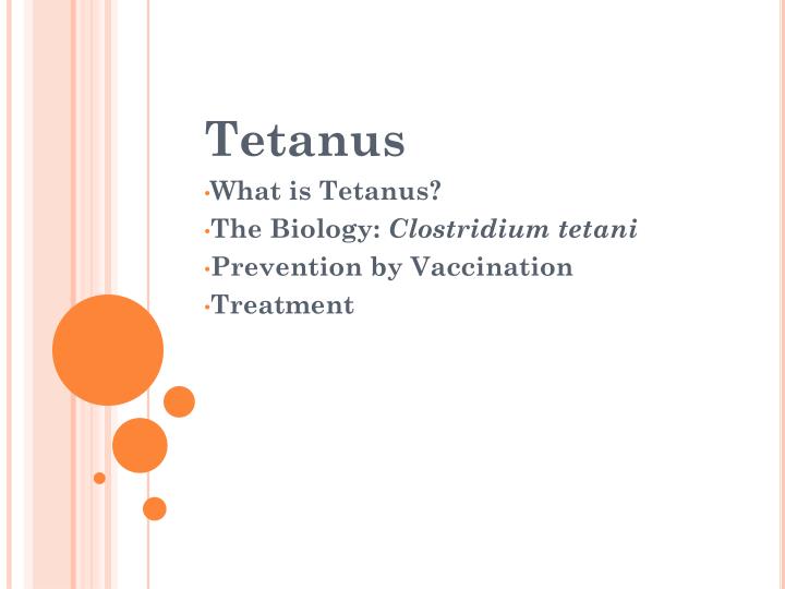 PPT - Tetanus PowerPoint Presentation - ID:1561207