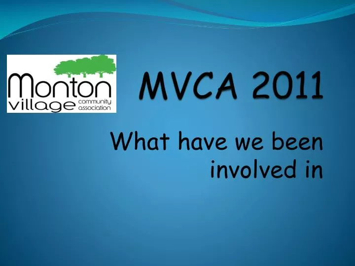 PPT - MVCA 2011 PowerPoint Presentation, free download - ID:1561569