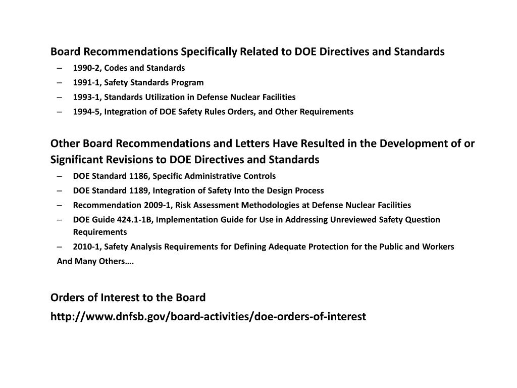 PPT - Defense Nuclear Facilities Safety Board PowerPoint Presentation ...