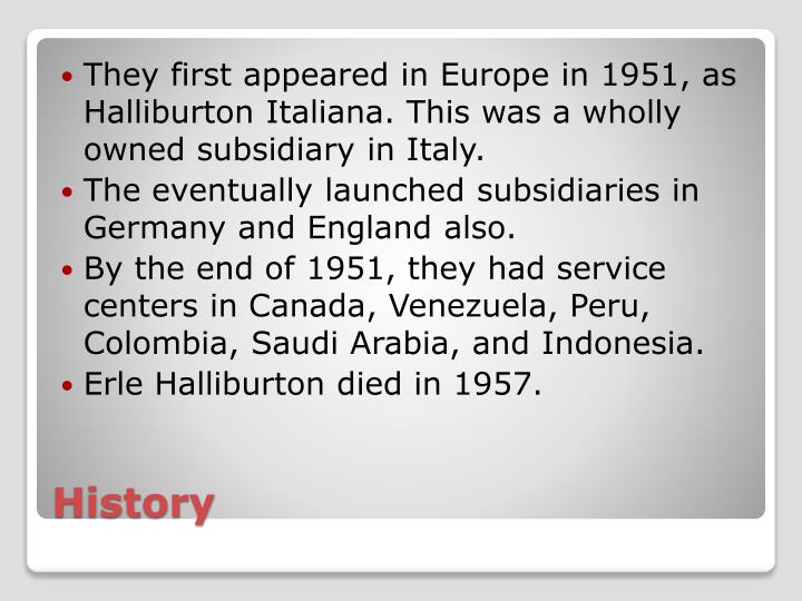 PPT - Halliburton PowerPoint Presentation - ID:1562127