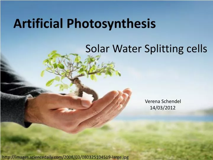 PPT - Solar Water Splitting cells PowerPoint Presentation, free ...