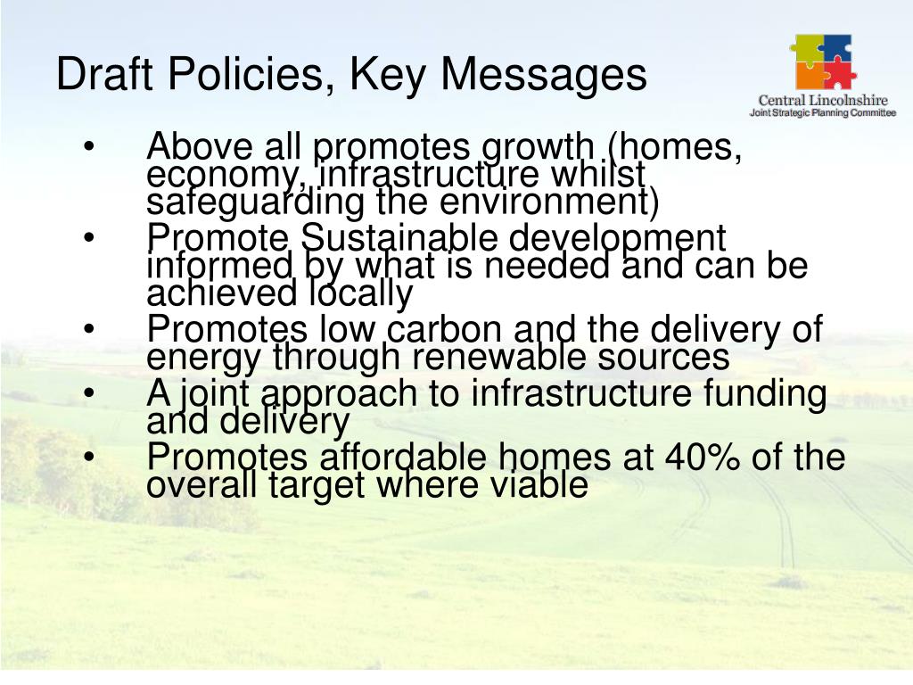 PPT - Core Strategy for Central Lincolnshire The Growth Agenda ...
