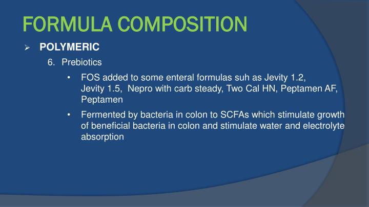PPT - CHOOSING AN ENTERAL FEEDING FORMULA PowerPoint Presentation - ID ...