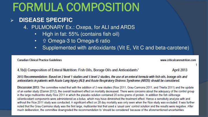 PPT - CHOOSING AN ENTERAL FEEDING FORMULA PowerPoint Presentation - ID ...