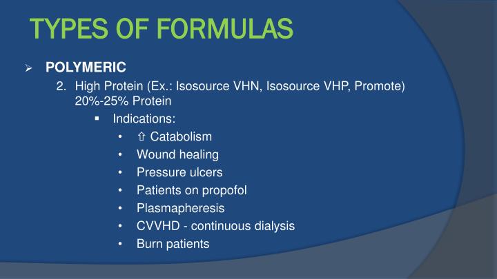 PPT - CHOOSING AN ENTERAL FEEDING FORMULA PowerPoint Presentation - ID ...