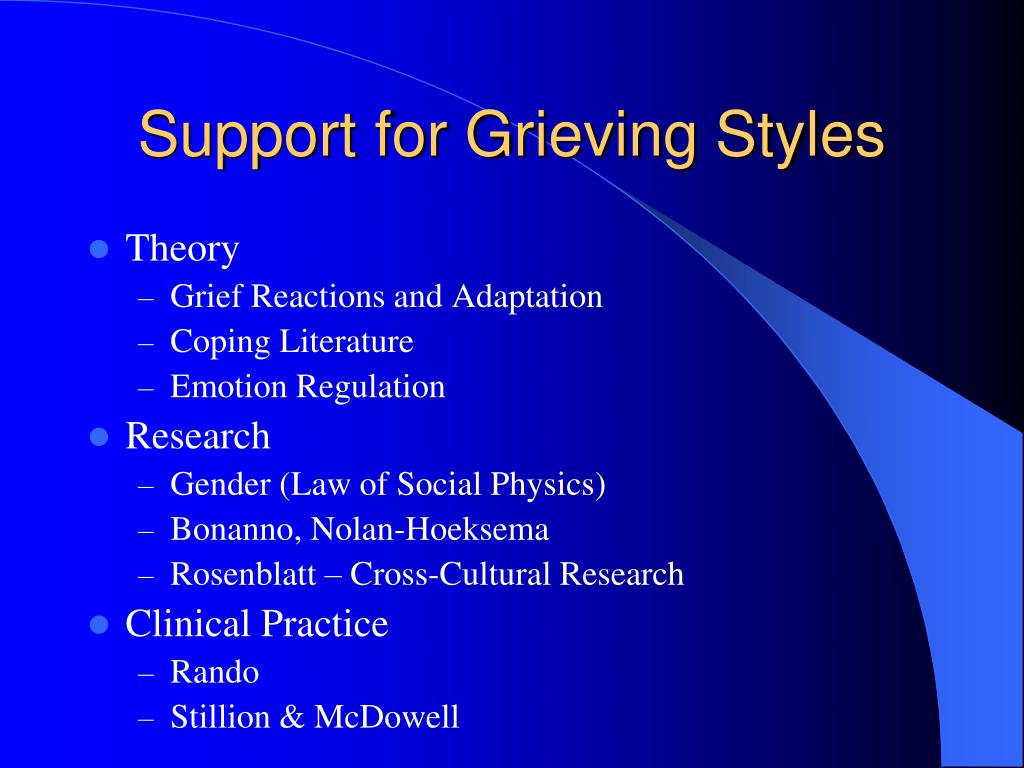 PPT - Beyond Gender: Understanding the Ways Men and Women Grieve ...