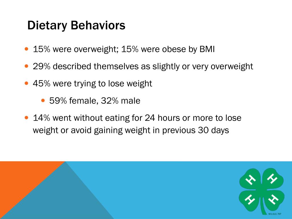 PPT - 4-H Healthy Living Healthy Lifestyle Choices PowerPoint ...