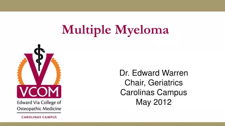PPT - Multiple Myeloma PowerPoint Presentation, free download - ID:1563891