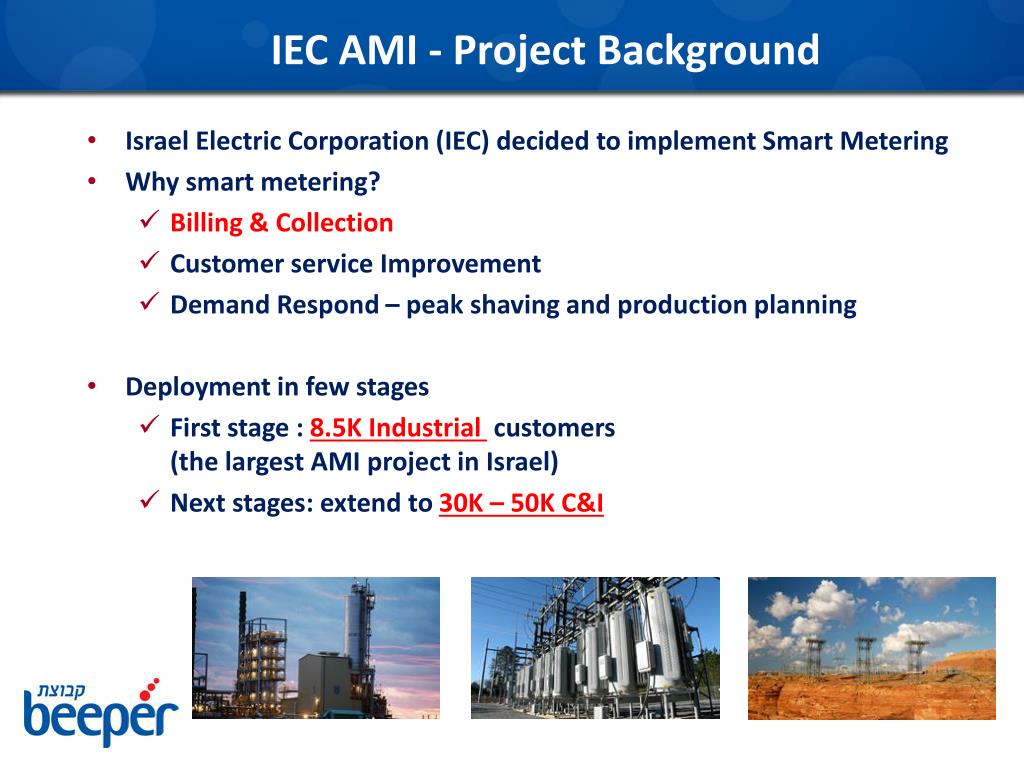 PPT - AMI project for Israel Electricity Corporation PowerPoint ...