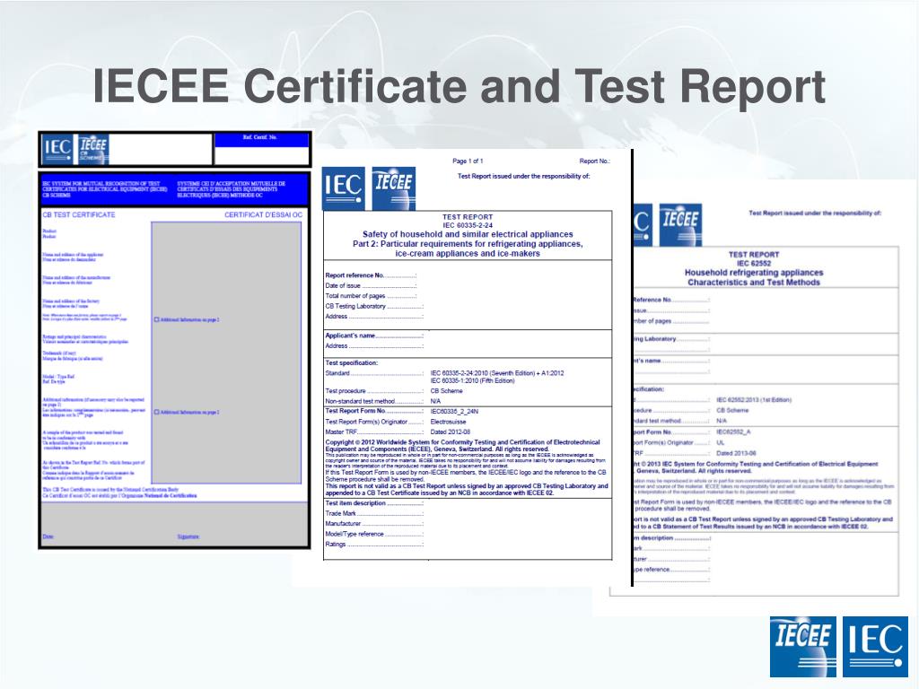 PPT - Electrical safety and performances for household refrigerators ...
