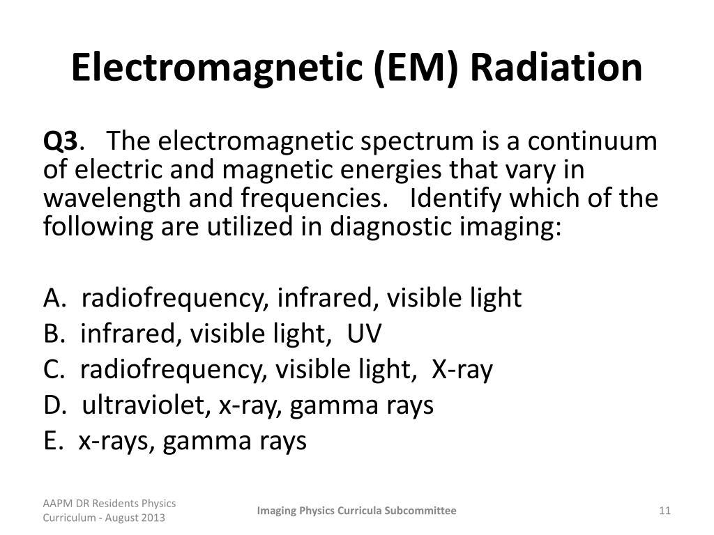 PPT - Diagnostic Radiology Residents Physics Curriculum Q&A November ...