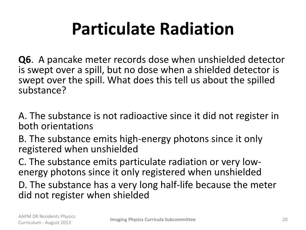 PPT - Diagnostic Radiology Residents Physics Curriculum Q&A November ...