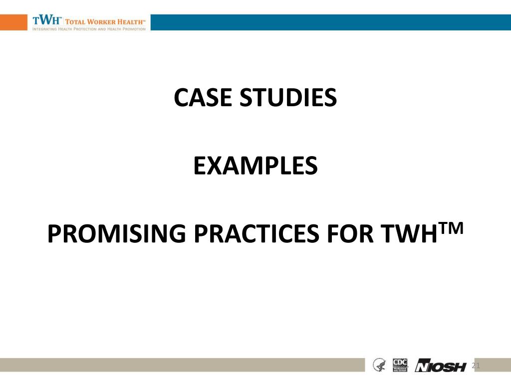 PPT - NIOSH Total Worker Health™: Innovative Approaches for Healthier ...