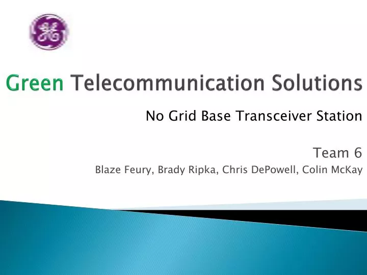 PPT - Green Telecommunication Solutions PowerPoint Presentation, free ...