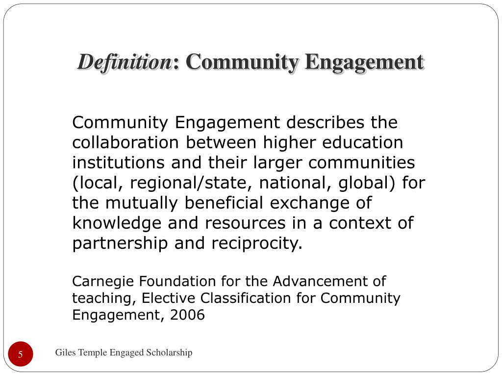 PPT - Community Engagement and Professional Advancement through Engaged ...